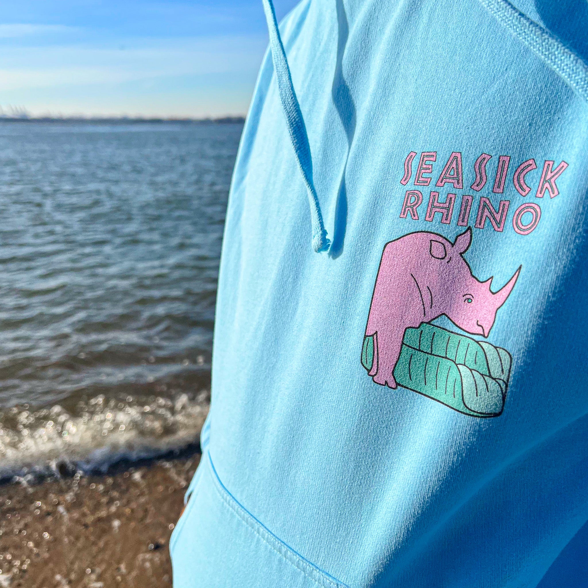 Lost Rhino Beach Hoodie – Seasick Rhino
